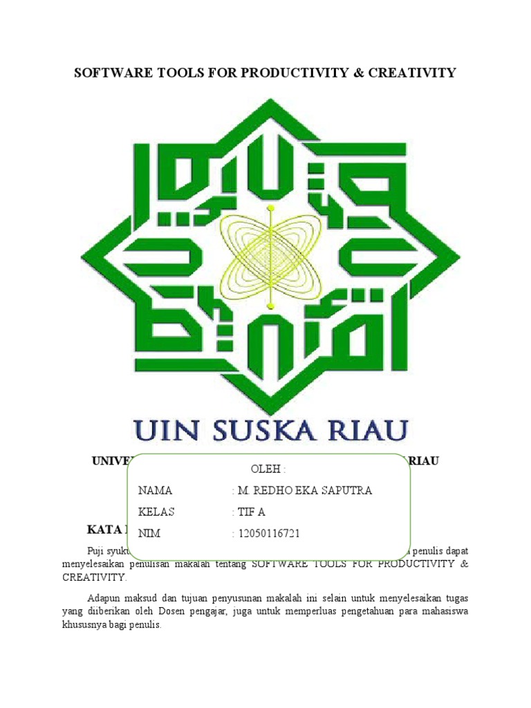 Makalah Software Tools For Productivity | PDF