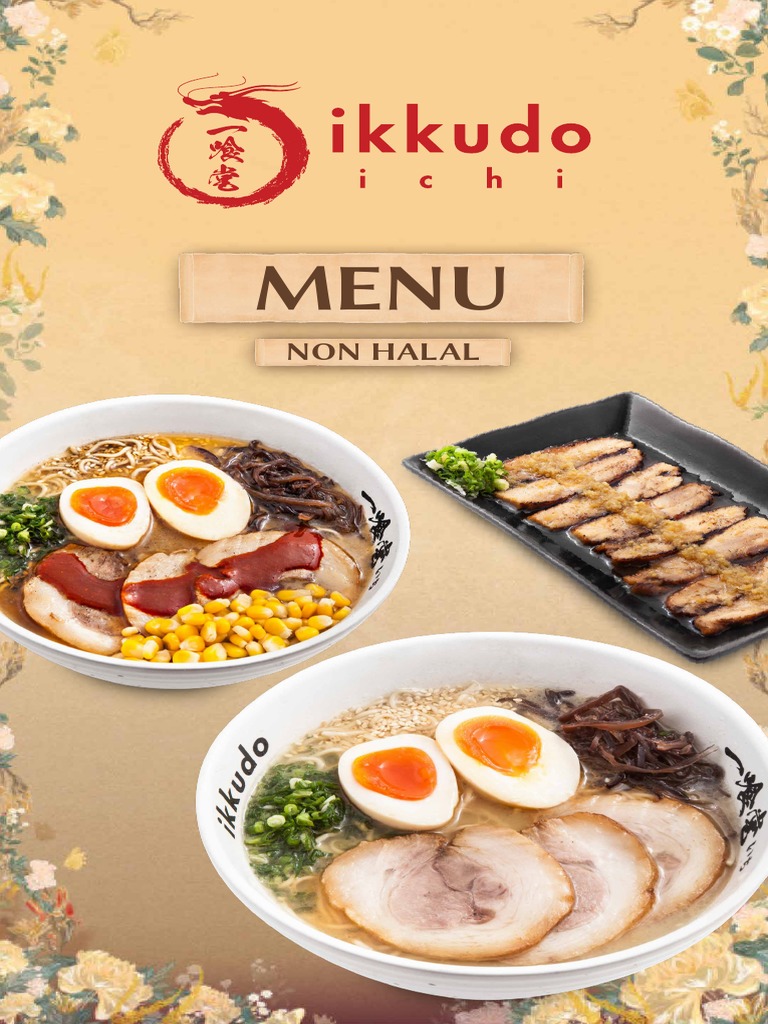 Menu - Digital.ikkudo - Non Halal | PDF | Ramen | Cuisine