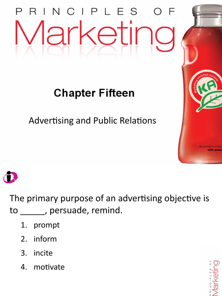 Chapter Fifteen: Advertising and Public Relations | PDF | Advertising ...