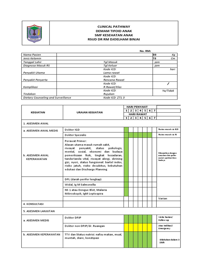 CP Anak Demam Tifoid | PDF