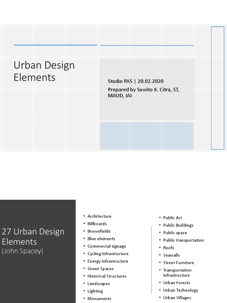 !!!urban Design Element | PDF | Parks | Infrastructure