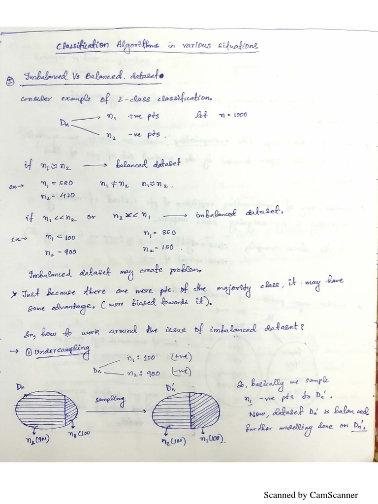 Classification Algo in Various Scenarios | PDF