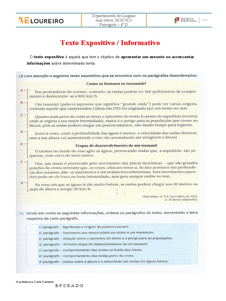 Texto Expositivo-Informativo | PDF