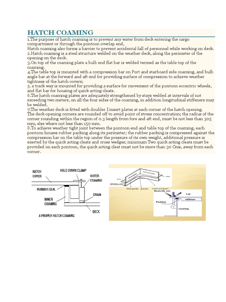 Hatch Coaming | PDF