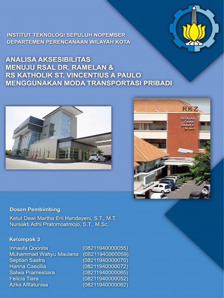 Analisis Aksesibilitas Menuju RSAL DR - Ramelan & RKZ Menggunakan Moda ...