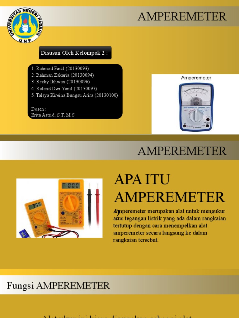 Cara Kerja Amperemeter | PDF