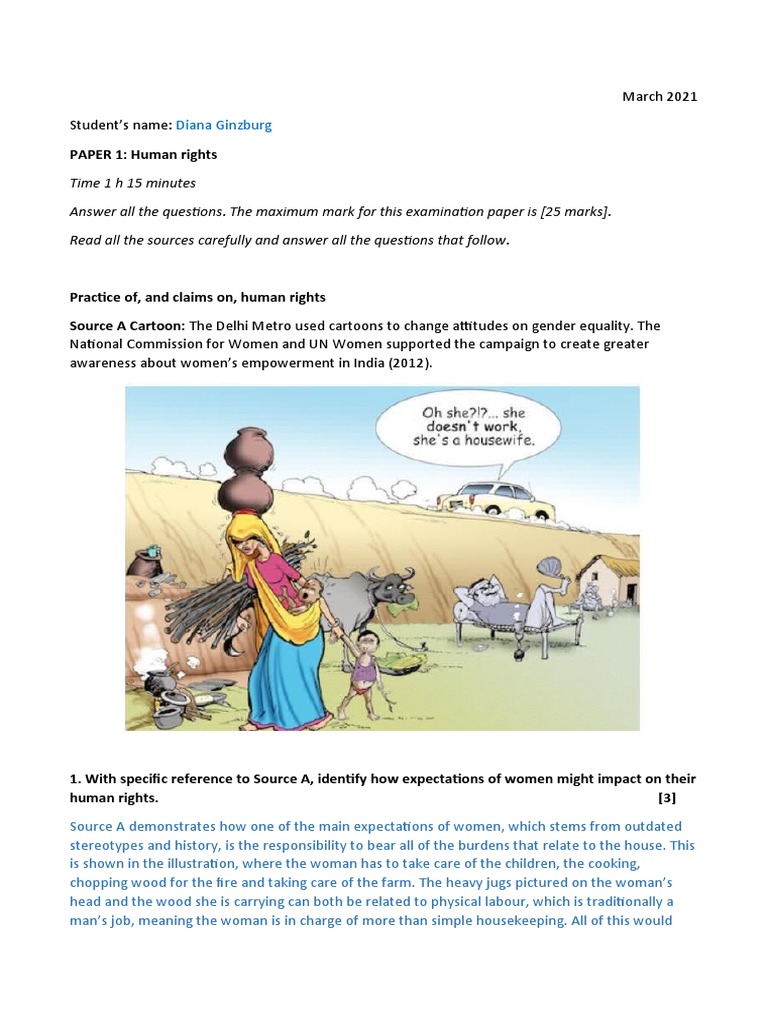 Delhi Metro's Cartoon Campaign for Gender Equality | PDF | Women's ...