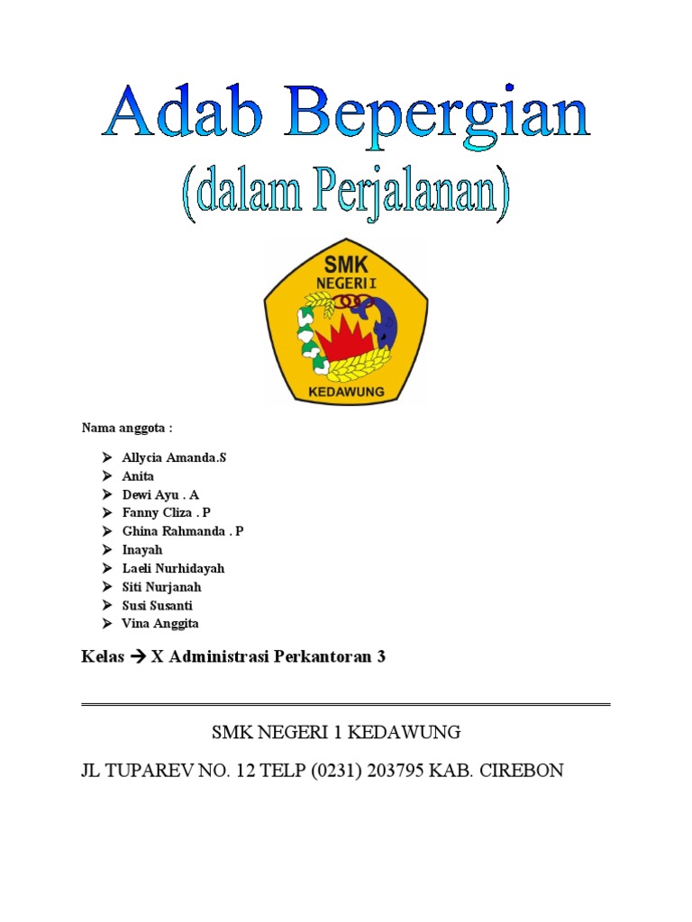 Adab Bepergian | PDF | Kesehatan Holistik