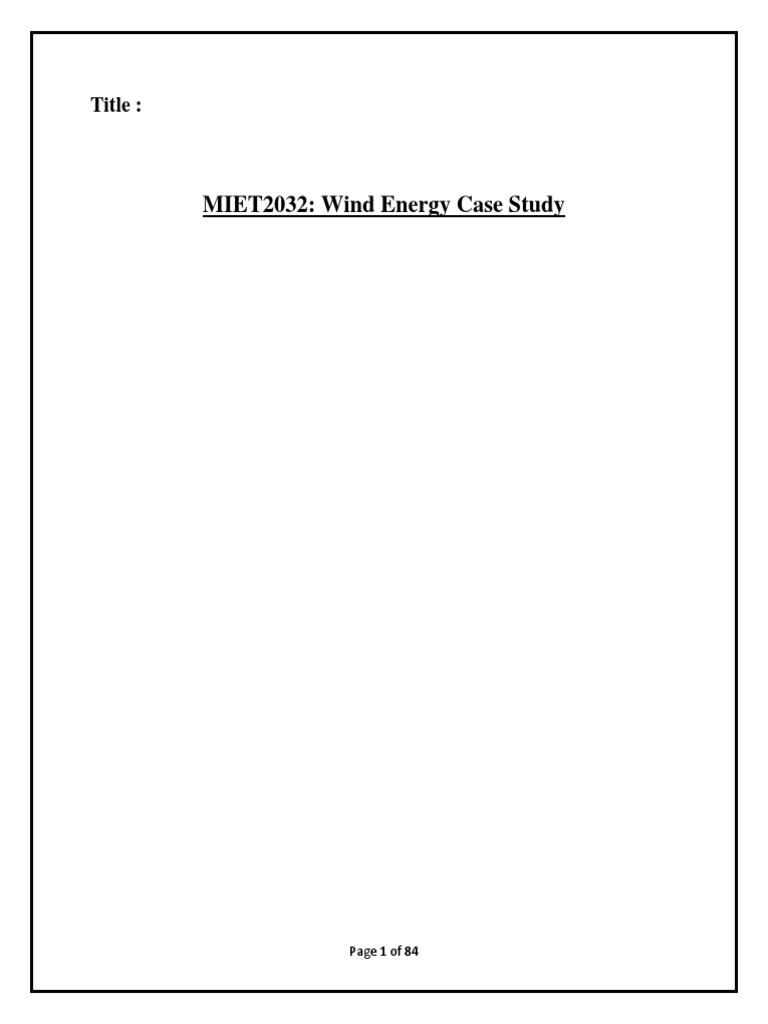 Wind Analysis Report | PDF | Wind Power | Wind Turbine