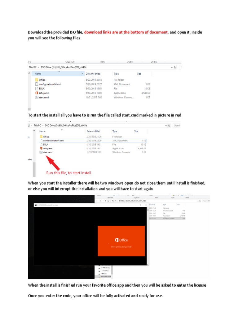 New Office 2019 Pro Plus. LICENCE Download and Install Instructions ...