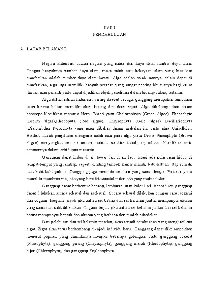Ciri dan Struktur Chrysophyta | PDF | Kesehatan Holistik