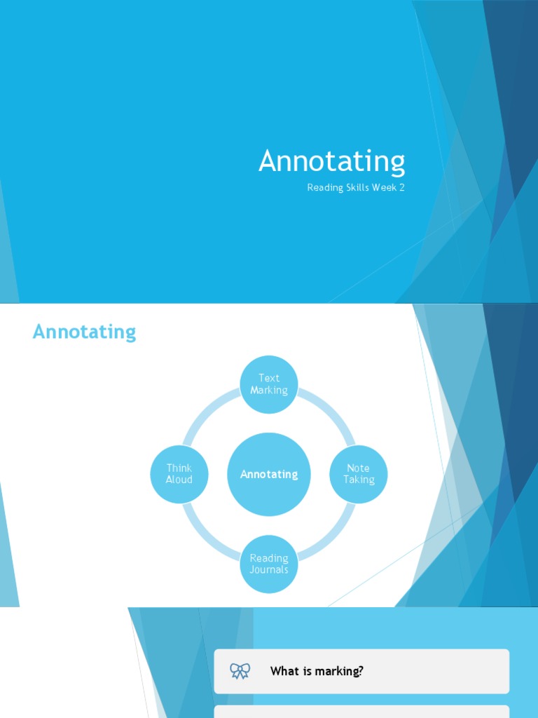 Annotating: Reading Skills Week 2 | PDF | Applied Psychology | Human Nature