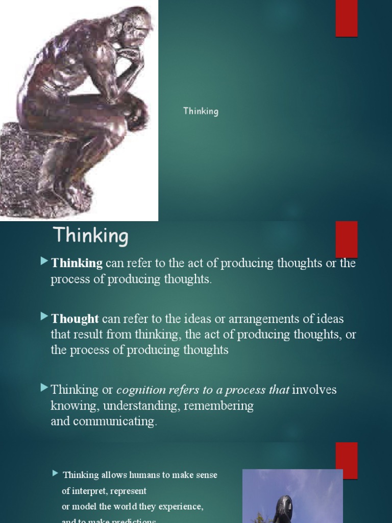 Thinking | PDF | Cognitive Psychology | Thought