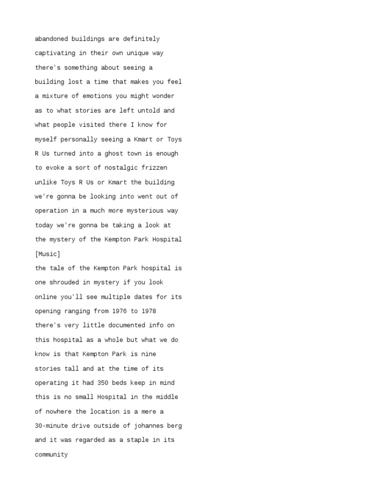 The Hospital Abandoned Without A Reason (Ft. ReignBot) - English (Auto ...