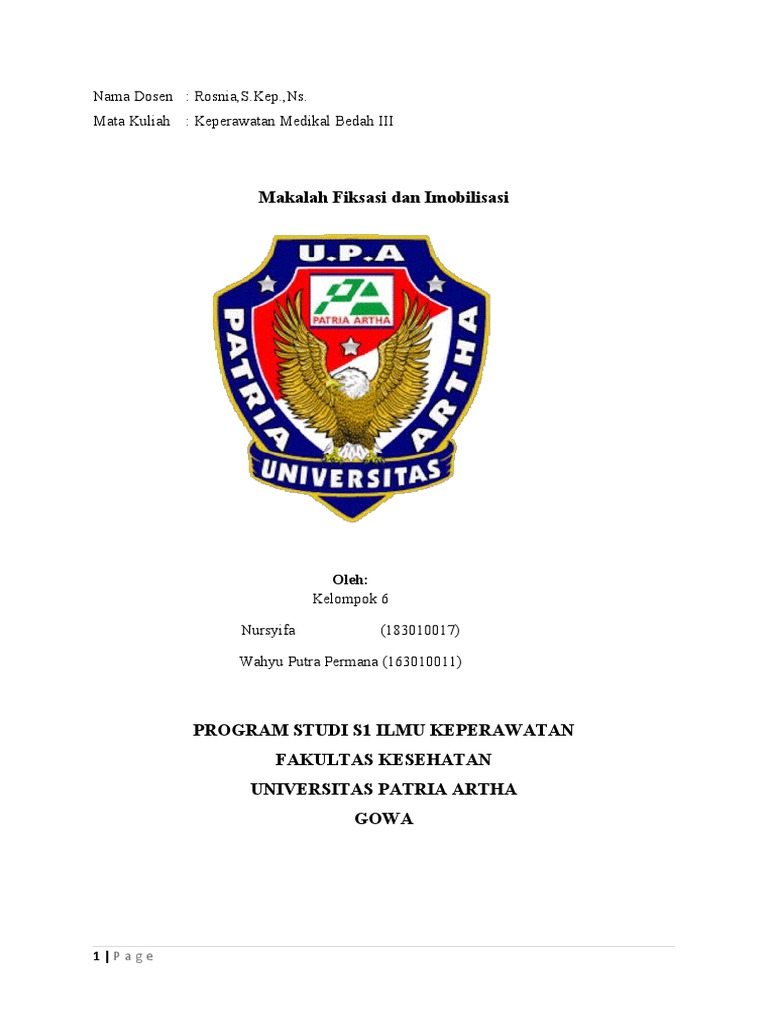 Fiksasi dan Imobilisasi Fraktur | PDF