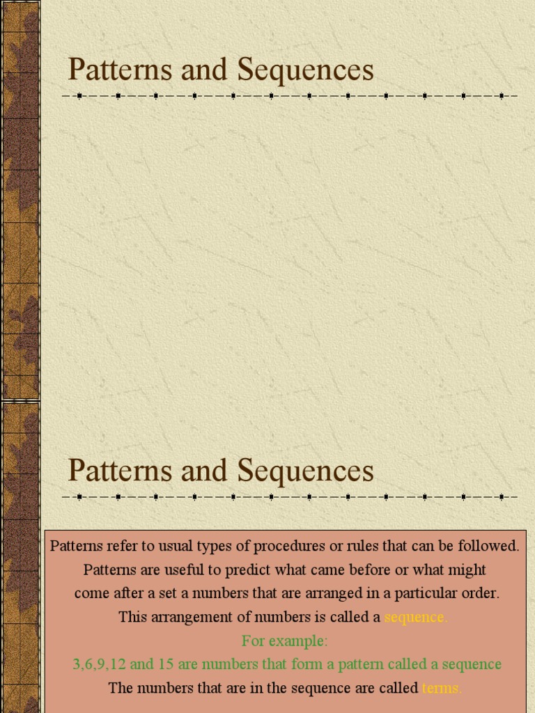 Patterns in Arithmetic and Geometric Sequences | PDF | Sequence | Numbers