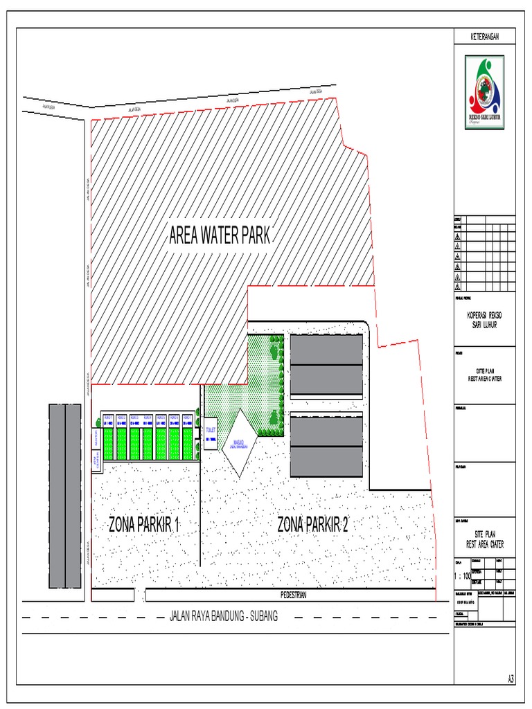 Site Plan Rest Area Ciater | PDF