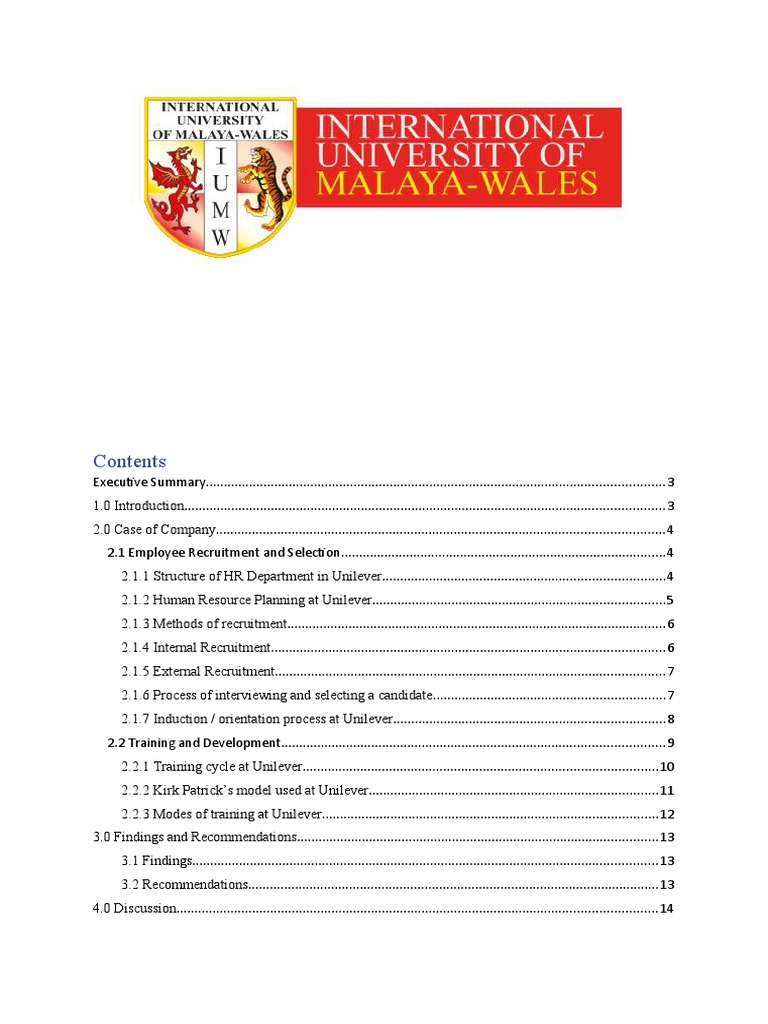 Unilever HR Process. | PDF | Recruitment | Employment