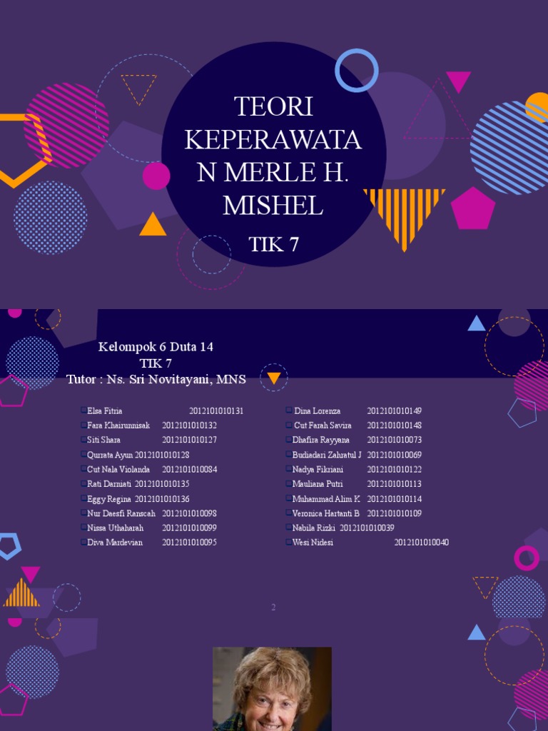 Tik 7 Teori Keperawatan Merle H Mishel | PDF | Pengembangan Diri