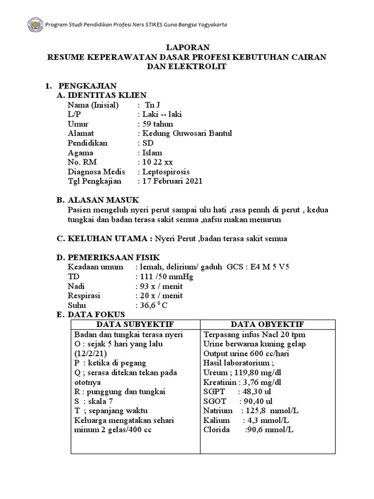 Laporan Resume KDP 2 | PDF