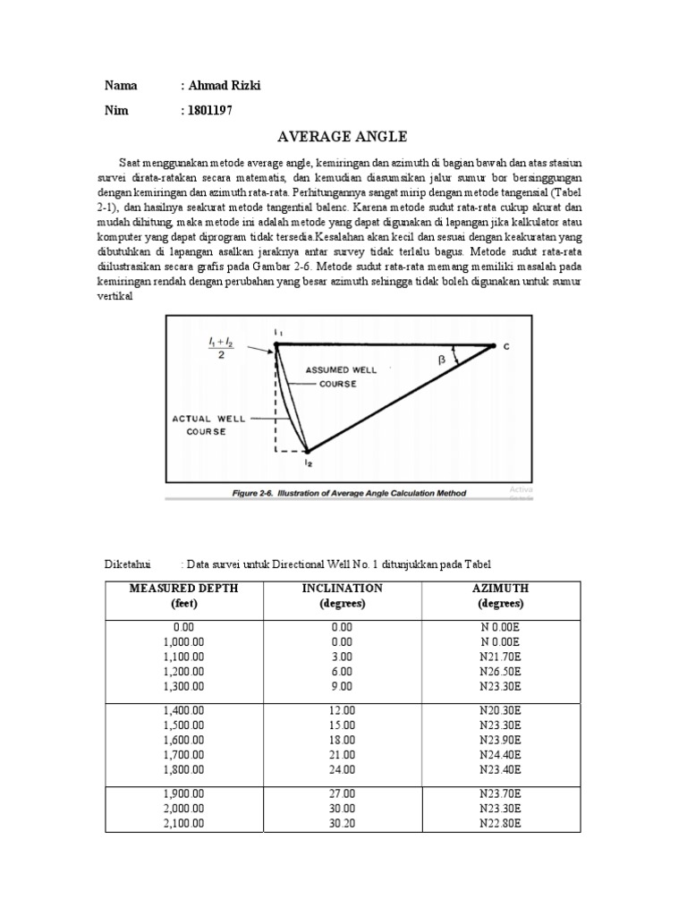Average Angel Method | PDF