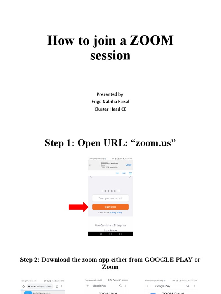 How To Join A ZOOM Session | PDF | Career & Growth