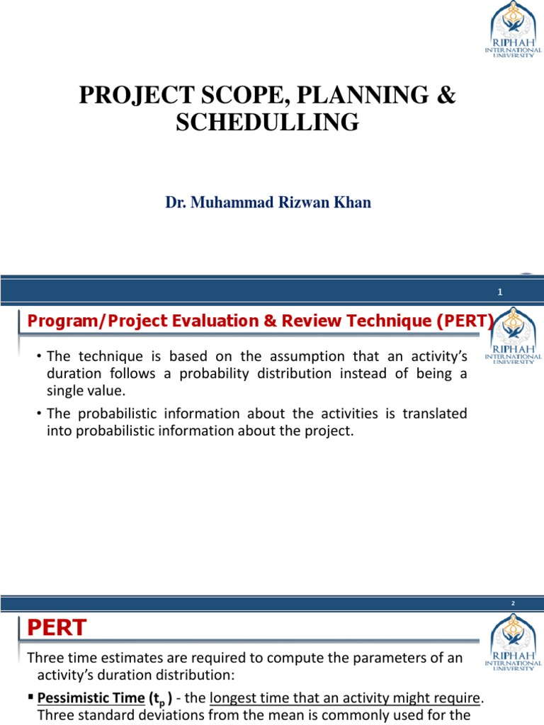 Project Scope, Planning Scheduling | PDF | Mathematical And ...