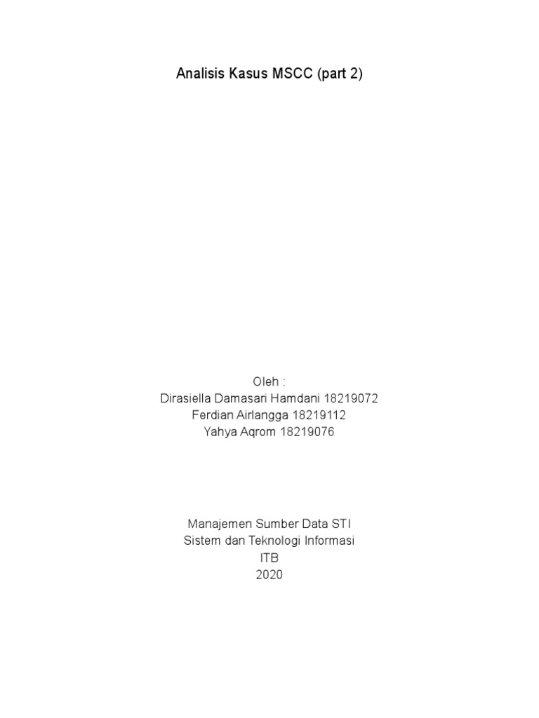 MSCC 2 | PDF | Bisnis