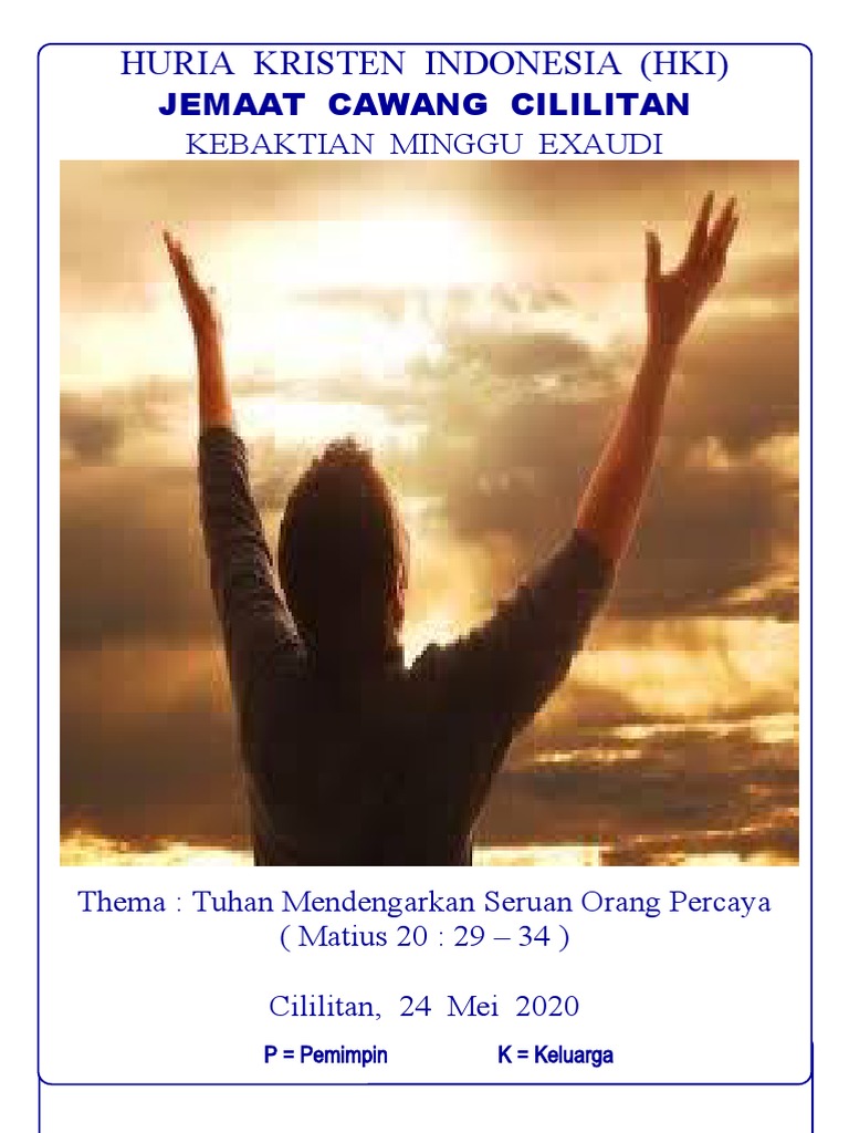 Acara Minggu Exaudi 2020 | PDF | Agama & Spiritualitas