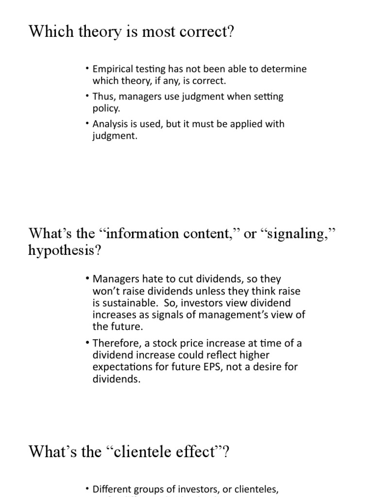 Which Theory Is Most Correct? | PDF