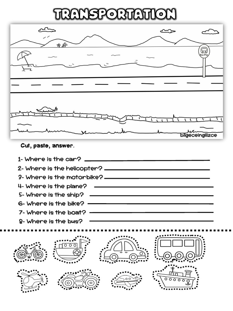 Transportation - Cut.paste .Bw. | PDF