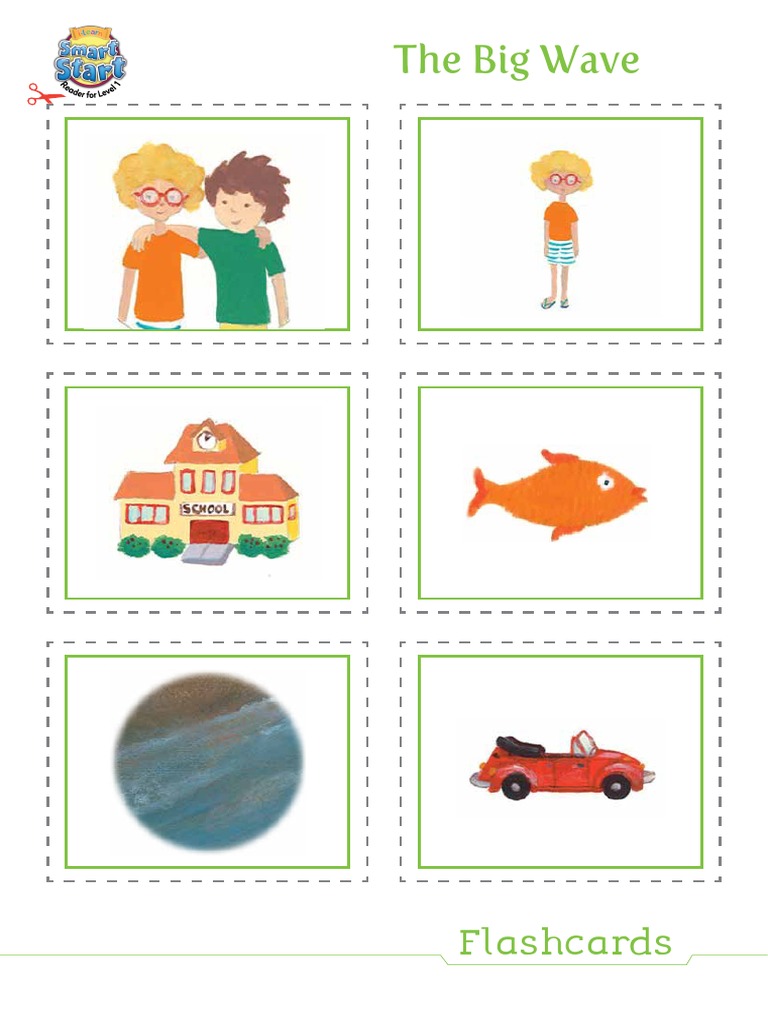 "The Big Wave: Kids' Flashcards" | PDF
