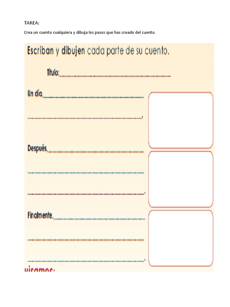 TAREA Crear Un Cuento | PDF