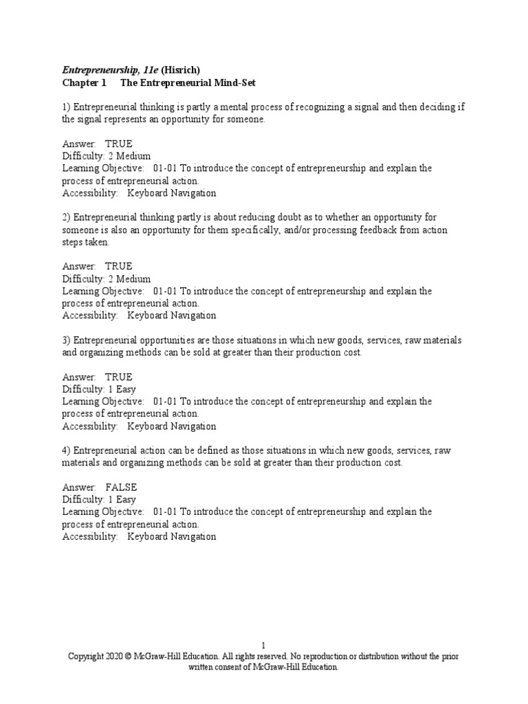 TB CH1,2,3&4 | PDF | Entrepreneurship | Accessibility