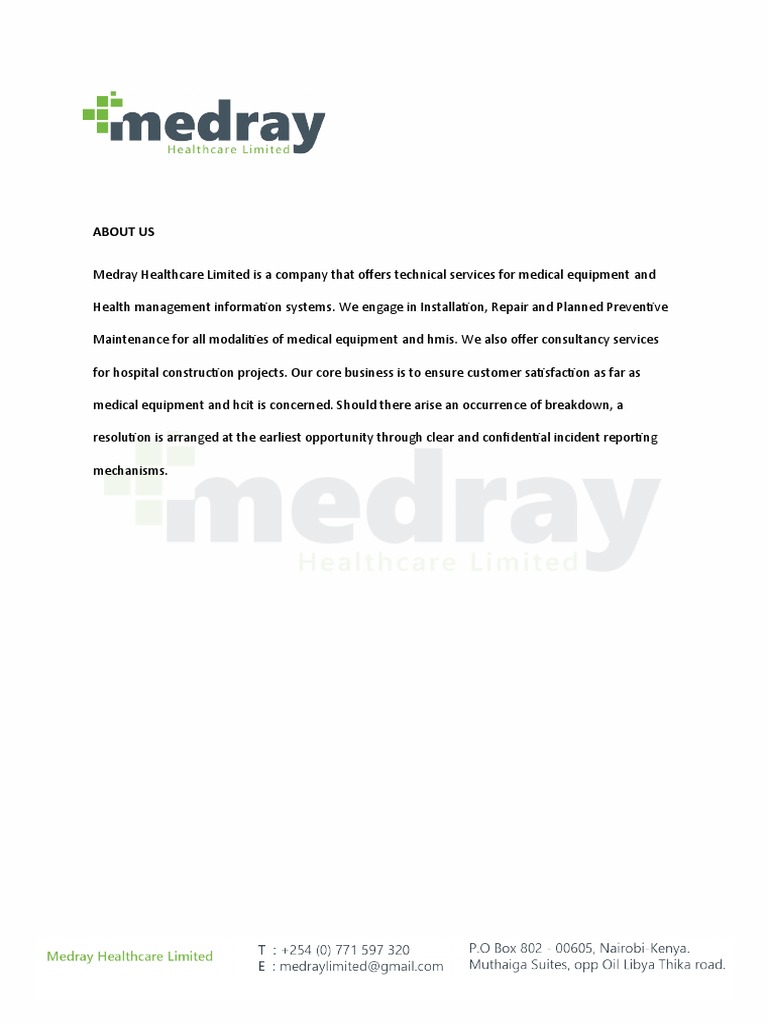 Medray Letterhead Template | PDF | Medical Imaging | Information Technology