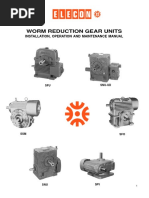 Elecon Gear Box O&M Manual | PDF | Bearing (Mechanical) | Gear