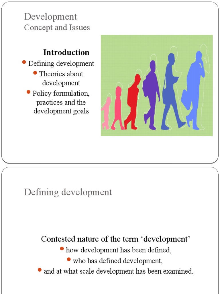 Lecture 1-Meaning of Development | PDF | Modernity | Human Development ...