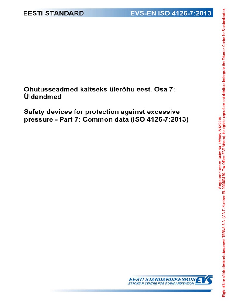 EVS EN ISO 4126 7 2013 en | PDF