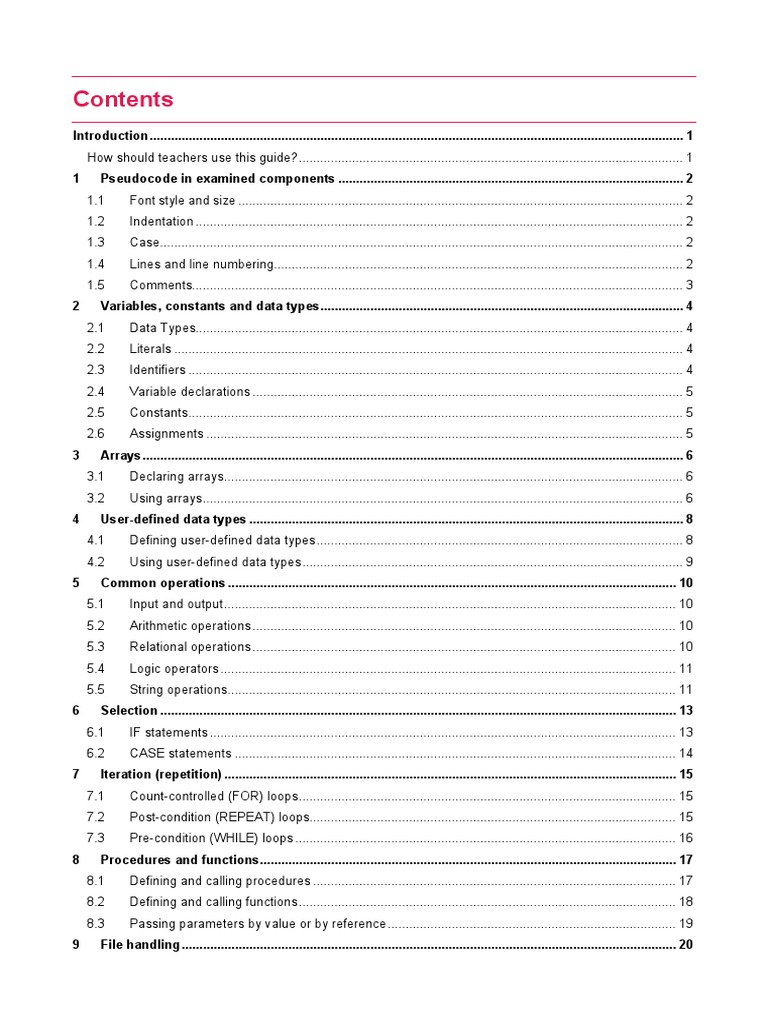 Pseudocode Guide | PDF | Array Data Structure | Parameter (Computer ... Pseudocode Guide | PDF | Array Data Structure | Parameter (Computer ...