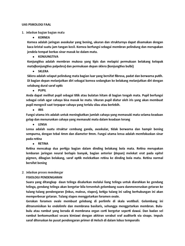 Psikologi Faal | PDF