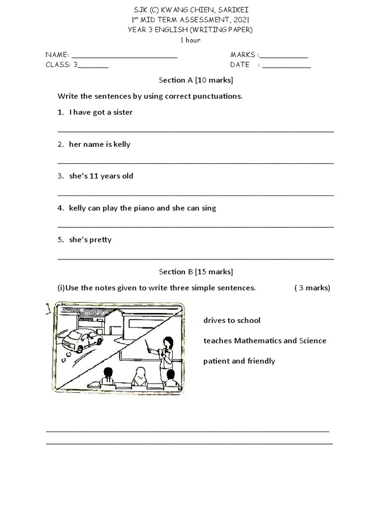Year 3 Writing Paper | PDF
