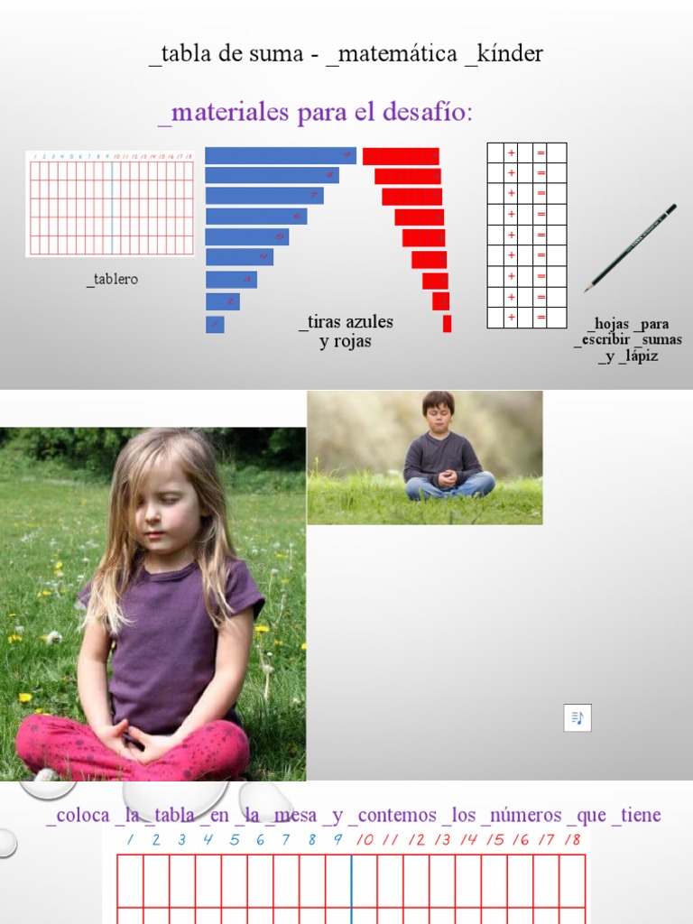 Tabla de Suma Montessori en Power Point | PDF