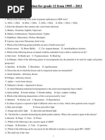 Biology Worksheet Grade 12 Unit 2 | PDF | Virus | Bacteria