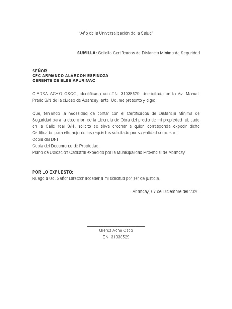 Solicitud Electro | PDF