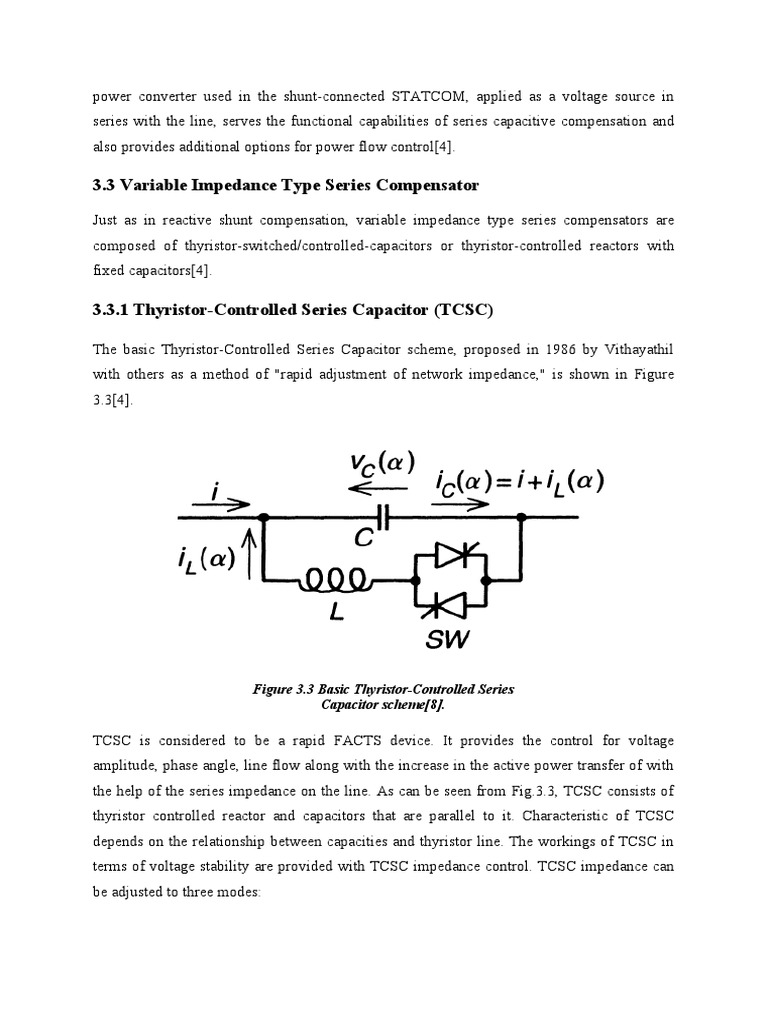 Thyristor-Controlled Series Capacitor | PDF | Science & Mathematics ...