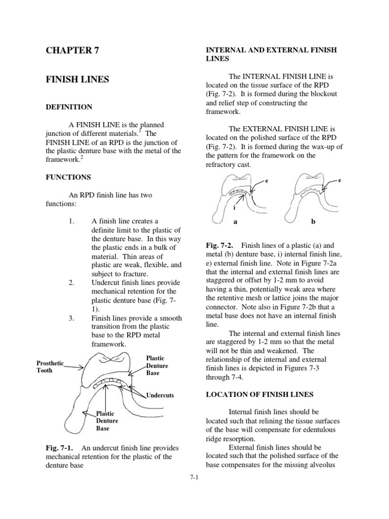 chapter7finish-lines | Anatomical Terms Of Location | Dentures
