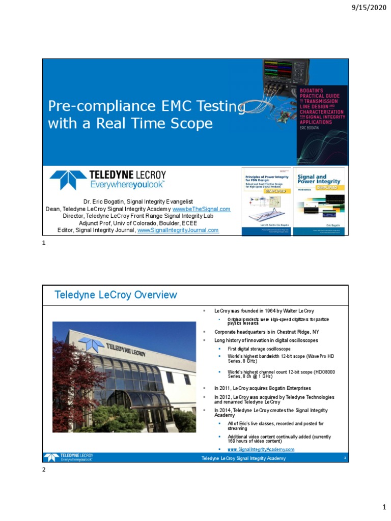 EMC Testing for Engineers | PDF | Sampling (Signal Processing ...