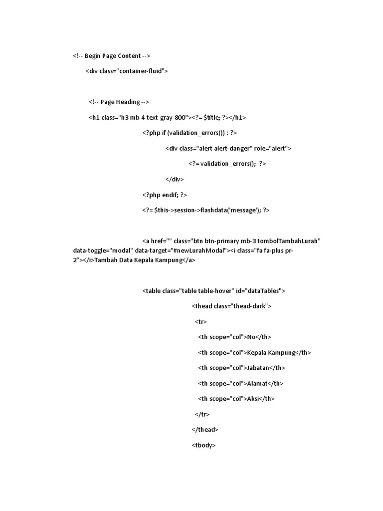 Lampiran Koding Data Penduduk | PDF | Computers