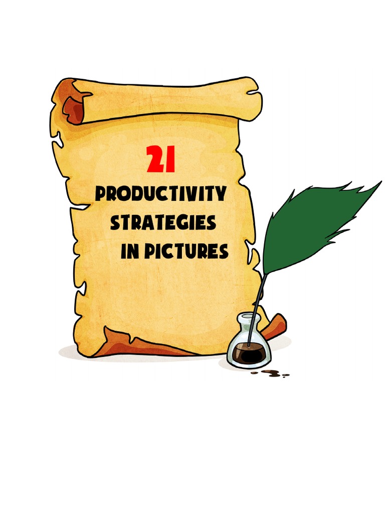 21 Productivity Strategies in Pictures | PDF | Mindset | Perfectionism ...