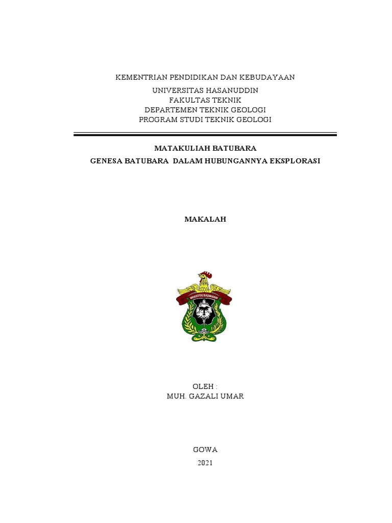 Genesa Batubara dan Eksplorasi Geologi | PDF